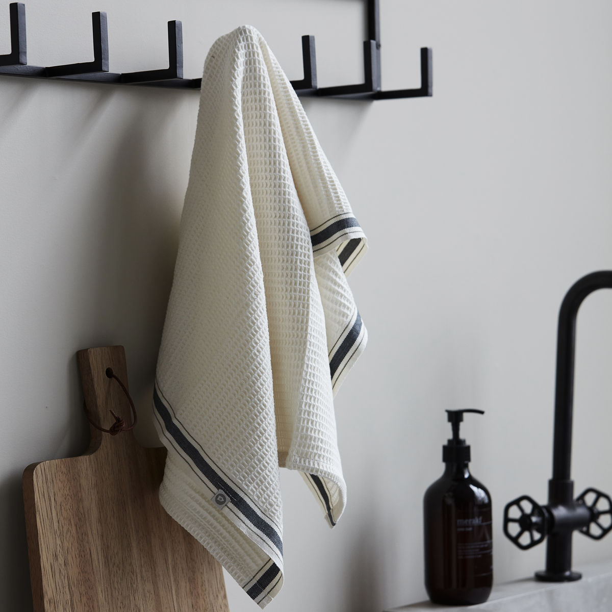 Torchon -Motif Gris - Unikfactory