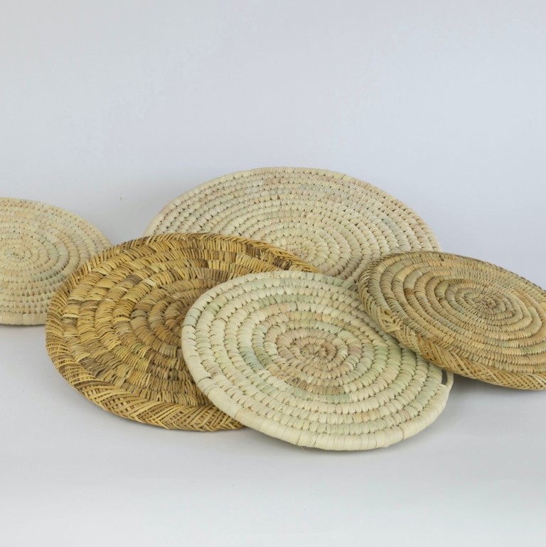 Dessous de table artisanal en raphia - fin - Unikfactory